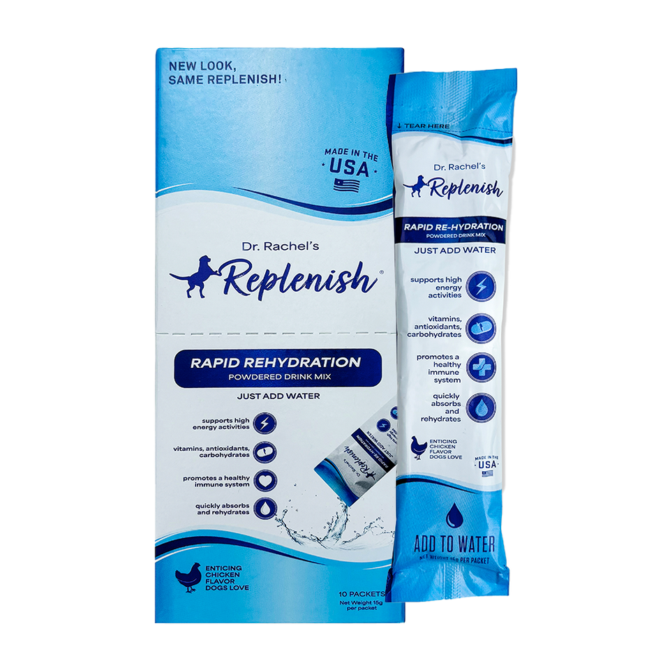Replenish Dog Water Recovery Supplement-Chicken Flavor Electrolyte to ...